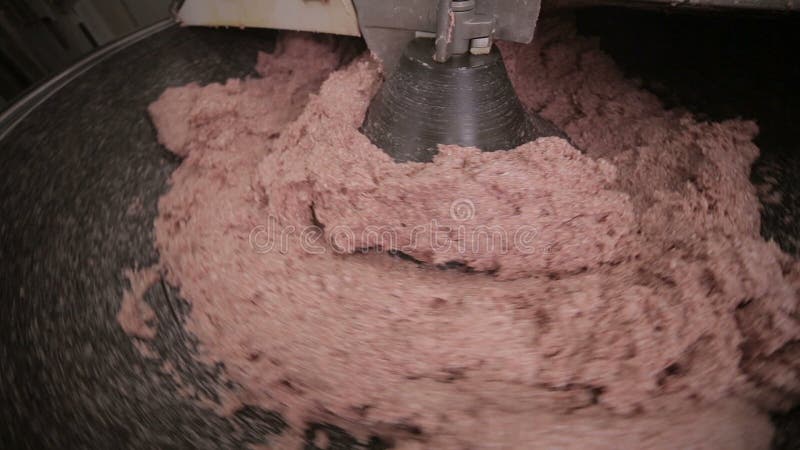 Machine for Minced Meat Production Mixing Meat and Spices for Making ...