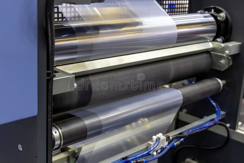 Industrial Production of Polyethylene Film. Production of Packaging ...