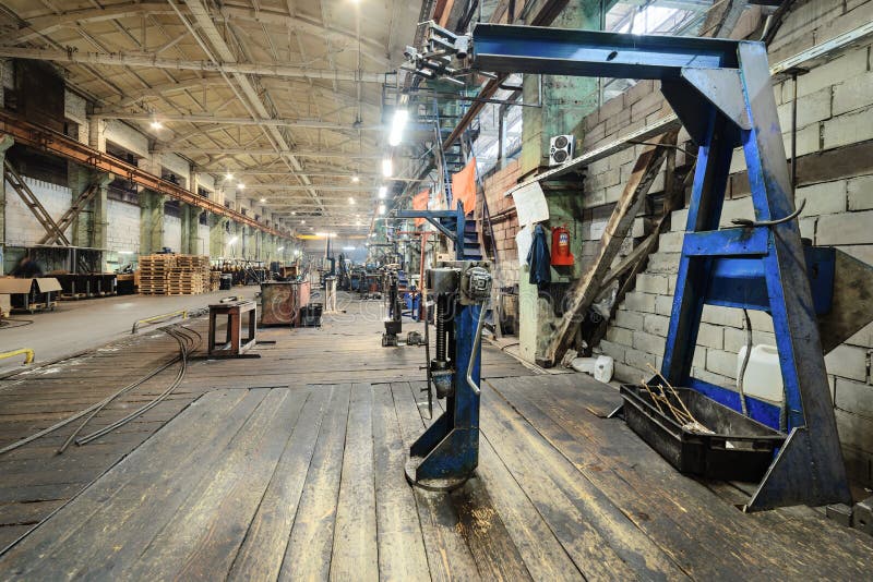 Industrial Production Workshop Stock Photo - Image of machine, floor ...