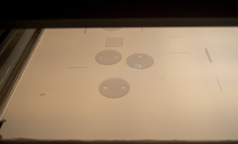 Industrial Professional Powder 3D Printer Printing Process. Stock Image ...