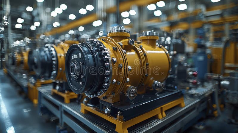 Industrial Pump Equipment in Modern Manufacturing Plant Stock ...