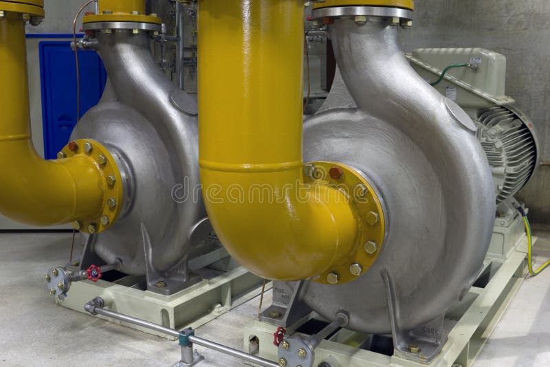 Industrial Pumps, Pipes and Valves Stock Photo - Image of power, pipe ...