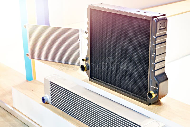 Industrial radiators stock photo. Image of shop, cooler - 269834164