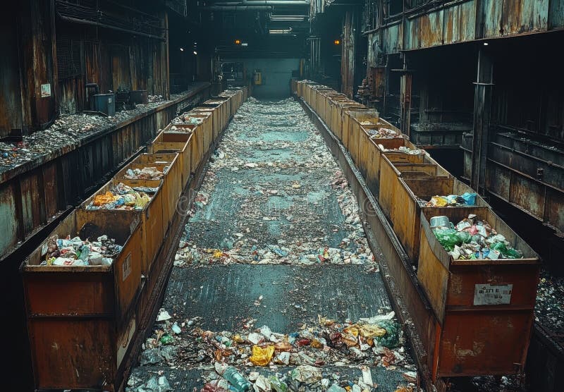 Industrial Recycling Facility Processing Eco-friendly Waste Materials ...