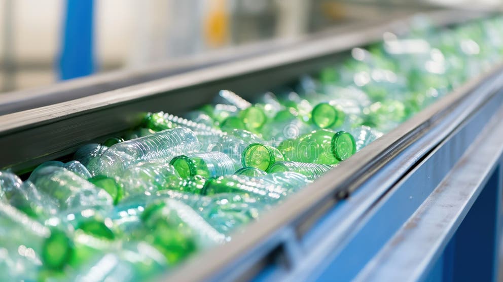 Industrial Recycling Plant Processing Paper and Plastic Stock Photo ...