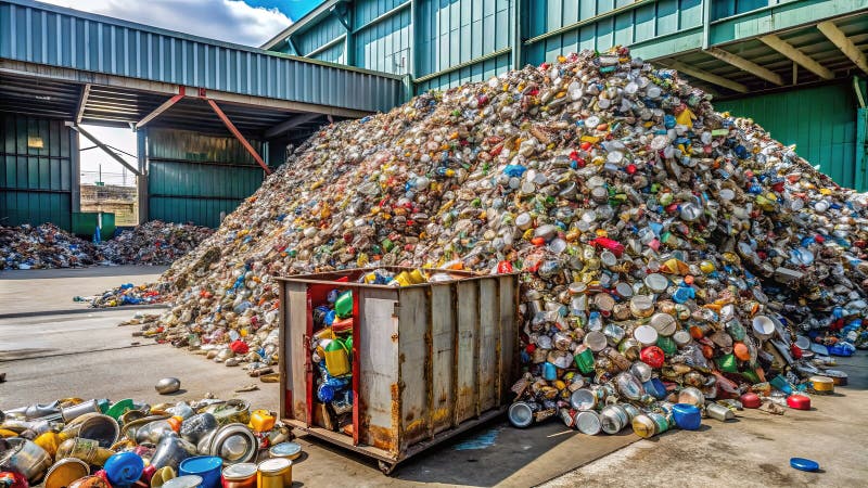 Industrial Recycling Site a Complex System of Waste Management and ...