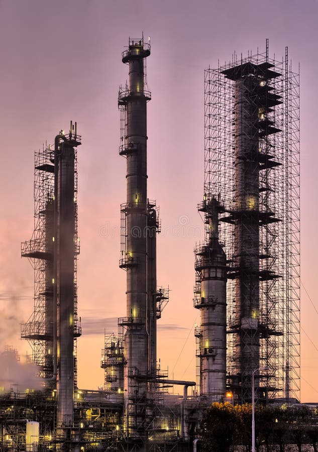 Industrial Oil Refinery stock photo. Image of refinery - 2839582
