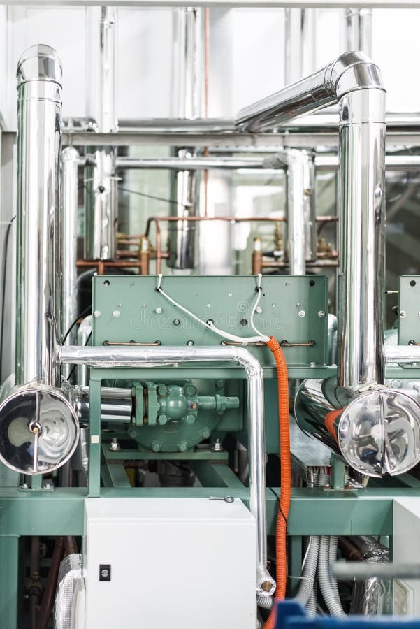 Industrial Refrigerating Machine. Stock Image - Image of construction ...