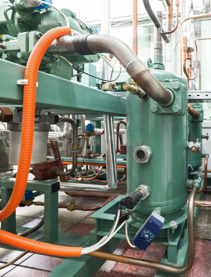 Industrial Refrigerating Machine. Stock Photo - Image of equipment ...