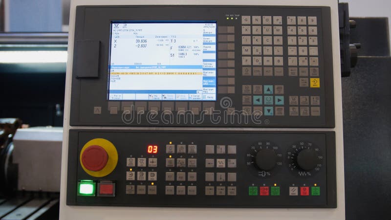 Industrial Remote Control Panel of Metal Working Manufactory Stock ...