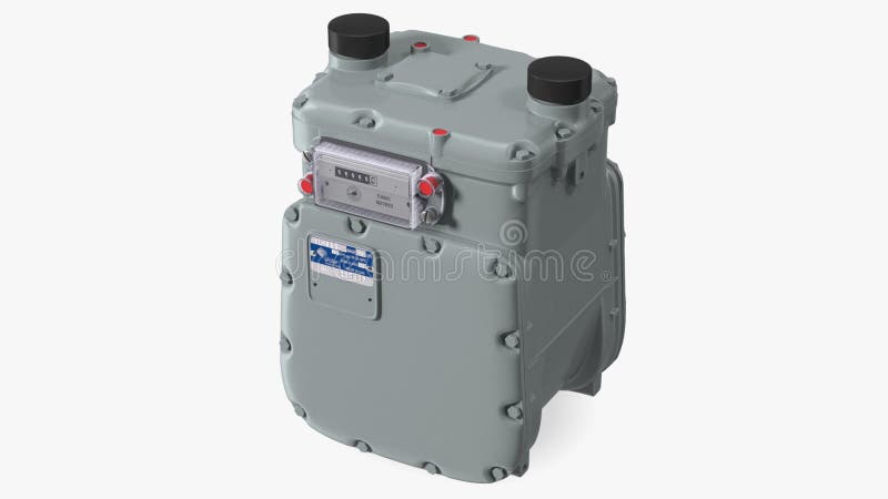 Industrial Residential Large Gas Meter Device Stock Photo - Image of ...