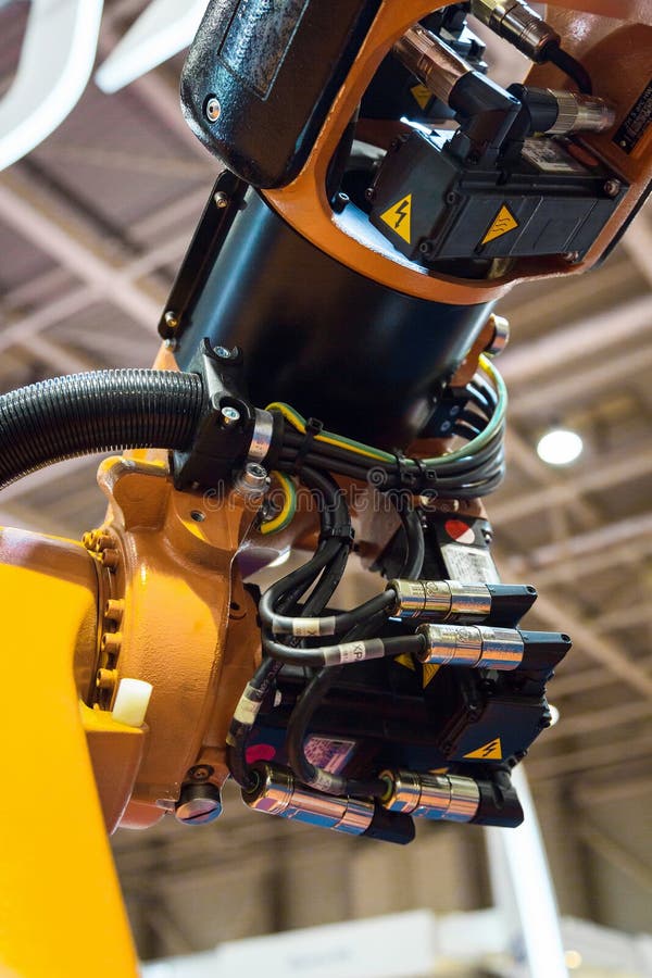 Robot Arm Manufacturing Worker Stock Image - Image of apricots ...