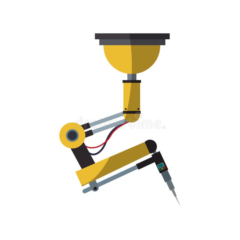 Industrial robot design stock vector. Illustration of cyber - 84764863