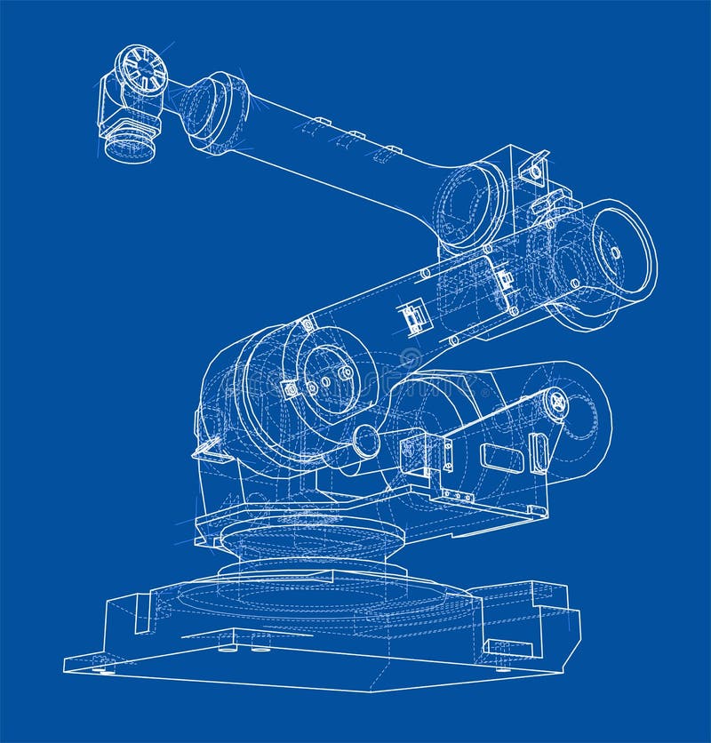 Industrial Robot Manipulator. Vector Image Stock Vector - Illustration ... Industrial Robot Manipulator. Vector Image Stock Vector - Illustration ...