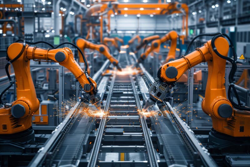 Industrial Robotic Arm Working, Automated Robotic Arms in Industry ... Industrial Robotic Arm Working, Automated Robotic Arms in Industry ...