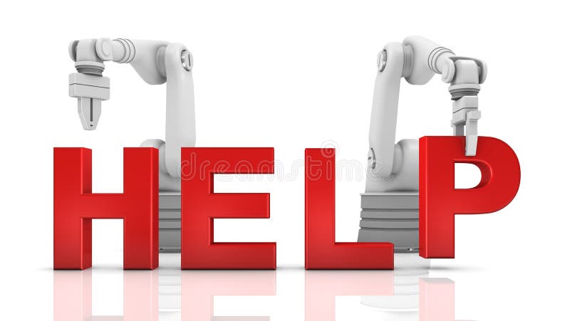 Industrial robotic arm stock illustration. Illustration of manufacture ...