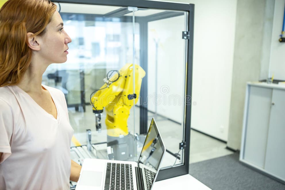 Industrial Robots Development Stock Photo - Image of development ...