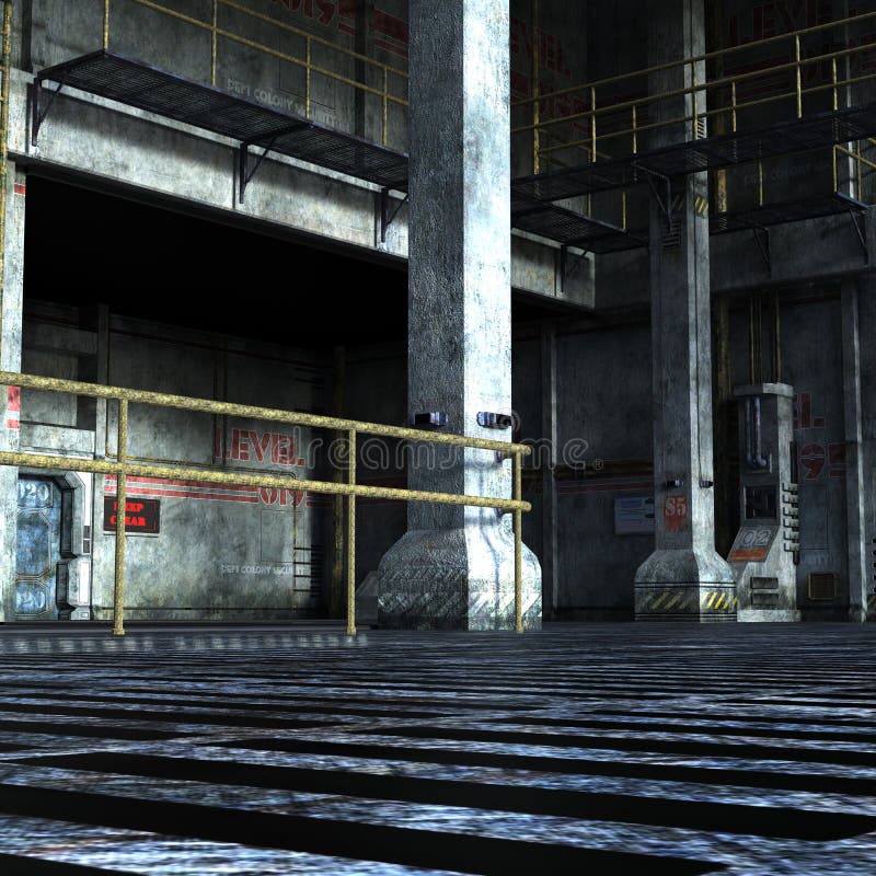 Industrial Room of Technical Department Stock Illustration ...