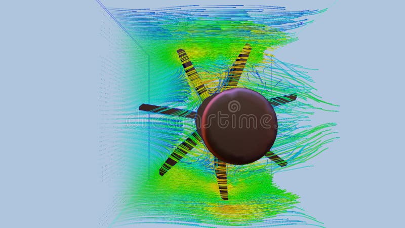 Industrial Rotor Airflow Simulation - CFD Simulation Computational ...