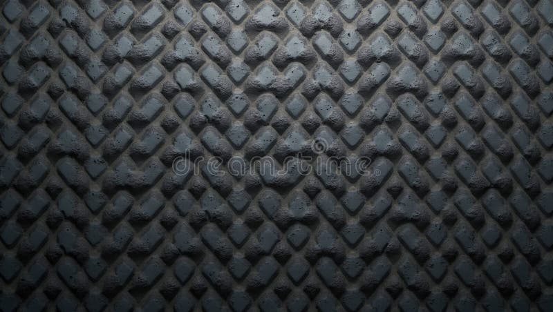Industrial Rubber Mat with Grid Pattern and Scuff Marks Stock ...