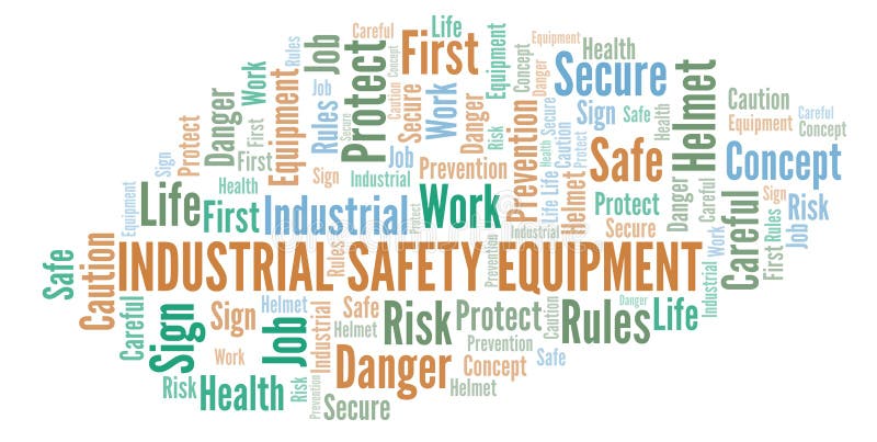 Industrial Safety Equipment Word Cloud. Stock Illustration ...