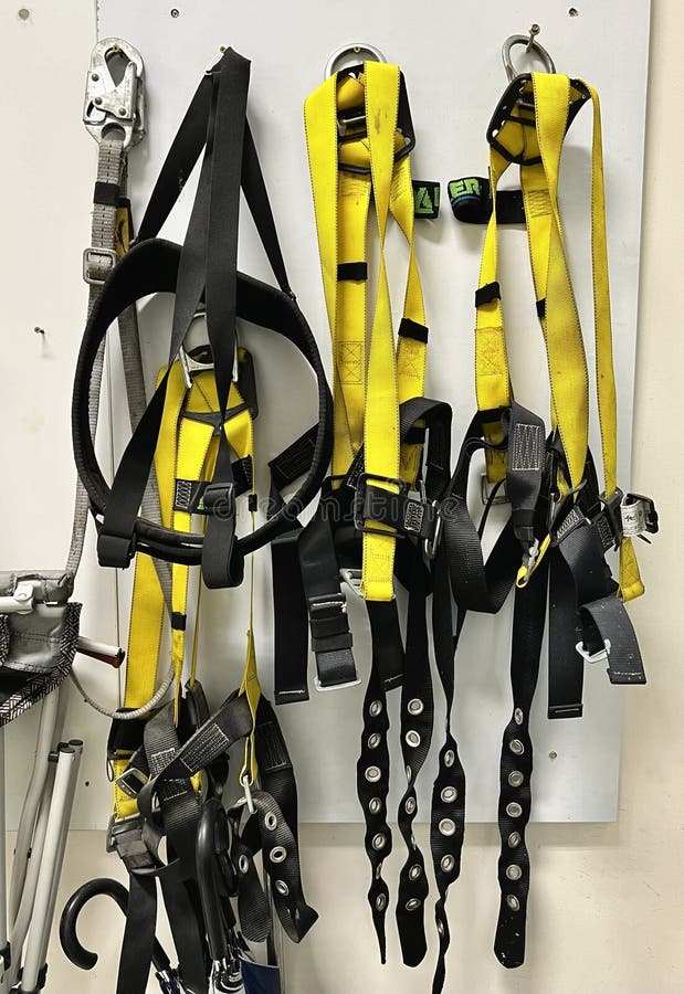 Industrial Safety Harness Equipment in a Workshop Stock Image - Image ...
