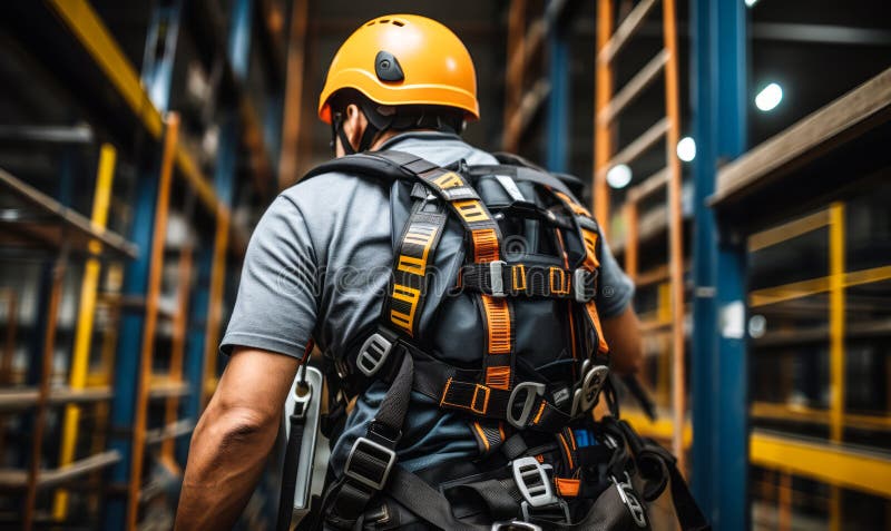 Industrial Safety Harness Essential Equipment for Worker Safety Stock ...