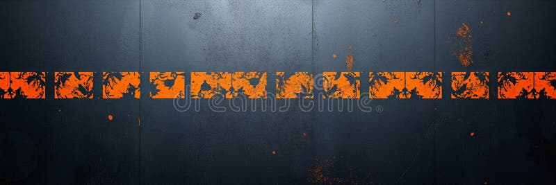 Industrial Safety Warning Stripes Pattern on Metal Wall Panels ...