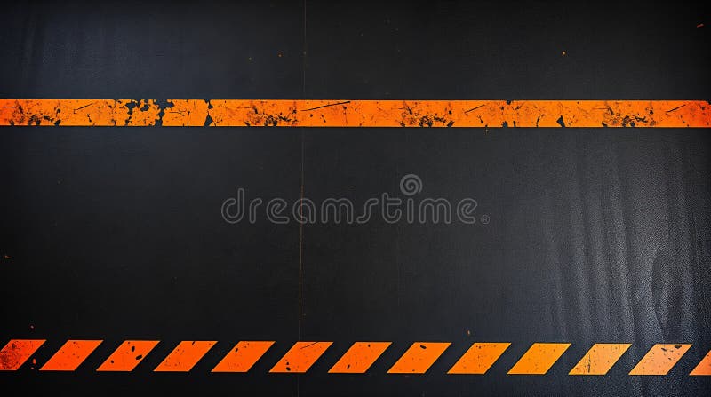 Industrial Safety Warning Stripes Pattern on Metal Wall Panels ...