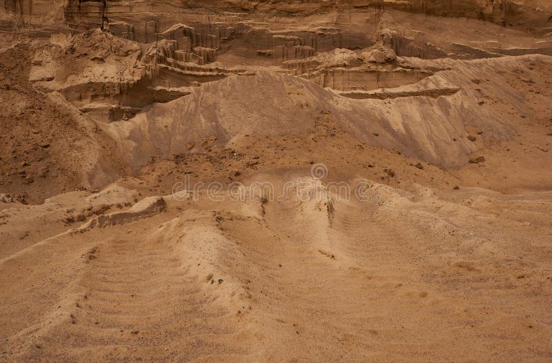 Industrial Sand Quarry. the Development of the Sand Pit. Construction ...