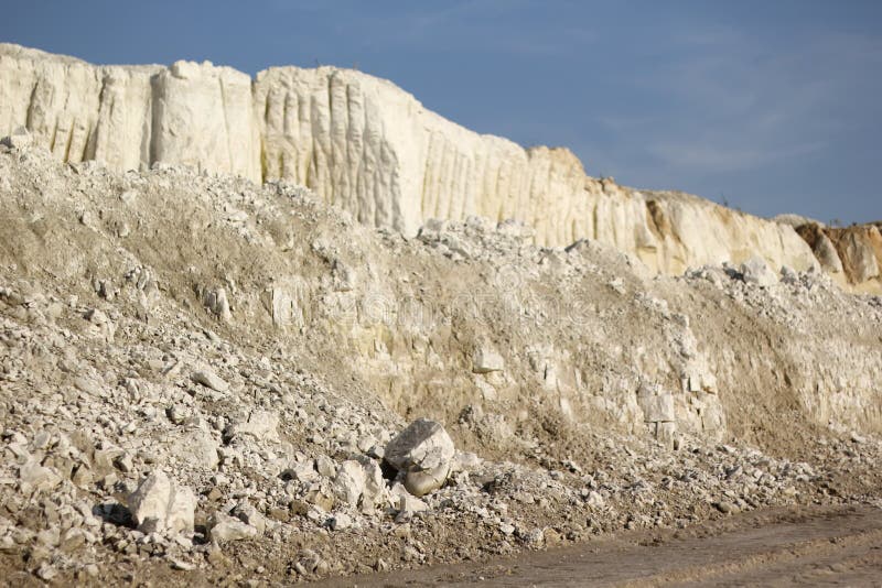 Industrial Sand Quarry. Sand Pit. Sand Special for Construction Stock ...