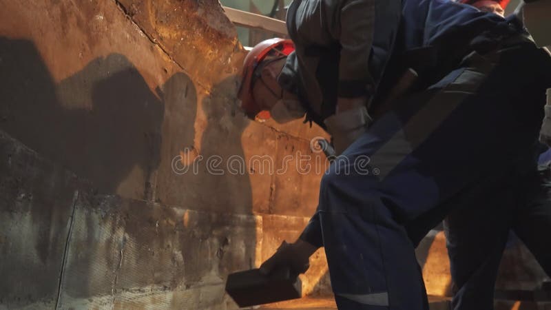 An Industrial Scene Featuring Captivating Shadow Play in a Well ...