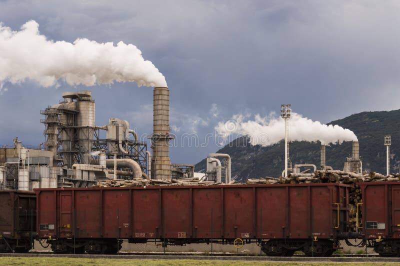 Industrial scene stock image. Image of fabric, smoke - 42416933