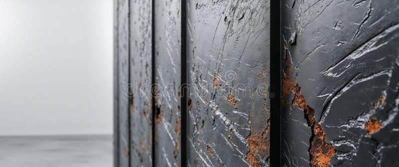 Industrial Scratched Metal Texture with Deep Grooves for Design and ...