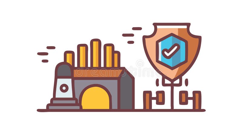 Industrial Security System, Factory Protection and Safety, Vector ...