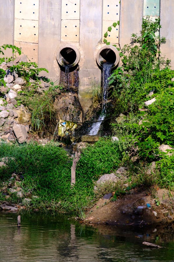 Industrial Sewage Dumped into Rivers Stock Photo - Image of chemical ...