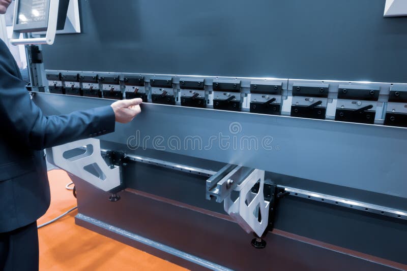 Industrial Sheet Metal Processing Equipment Stock Photo - Image of ...