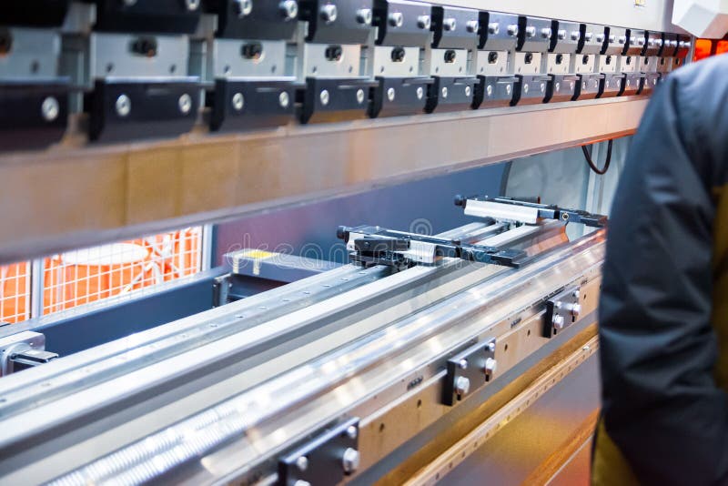 Industrial Sheet Metal Processing Equipment Stock Image - Image of ...