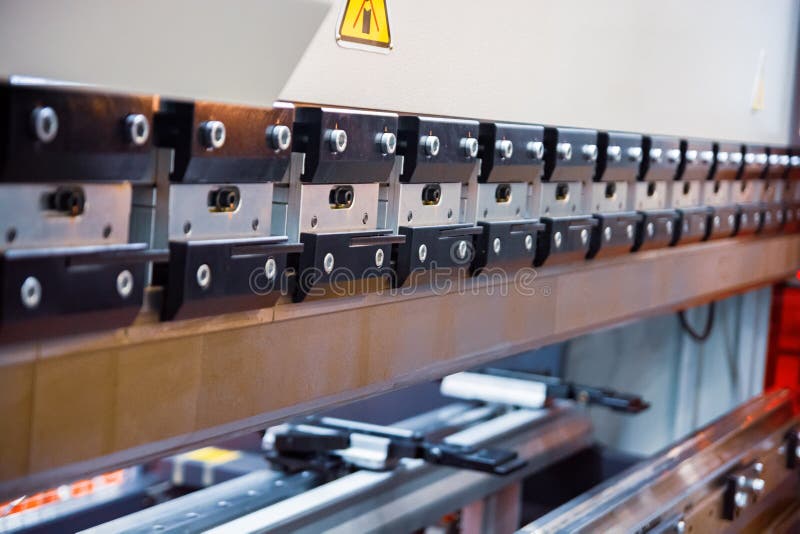 Industrial Sheet Metal Processing Equipment Stock Image - Image of ...