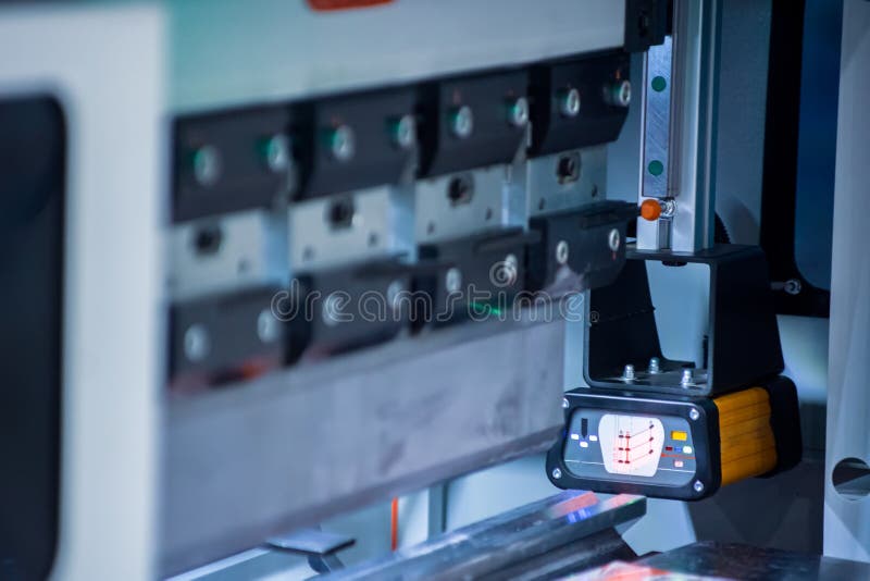 Industrial Sheet Metal Processing Equipment Stock Image - Image of ...