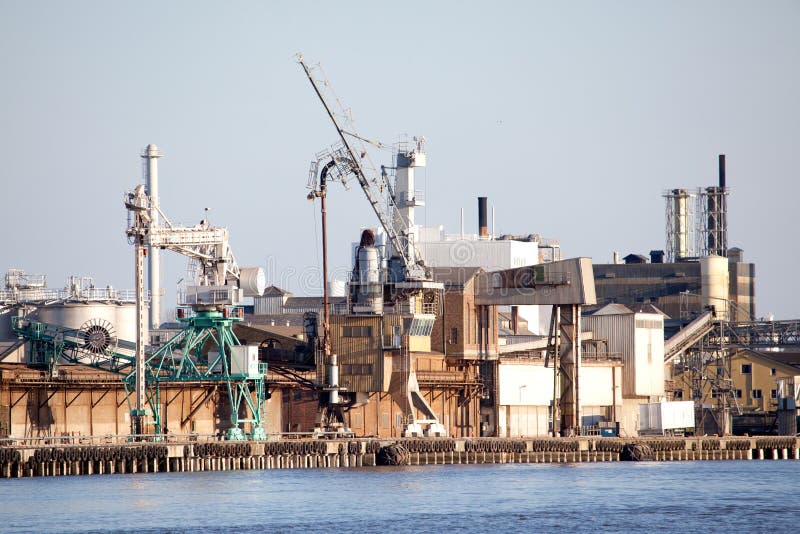 Industrial Shipping Dock stock photo. Image of commercial - 9165154