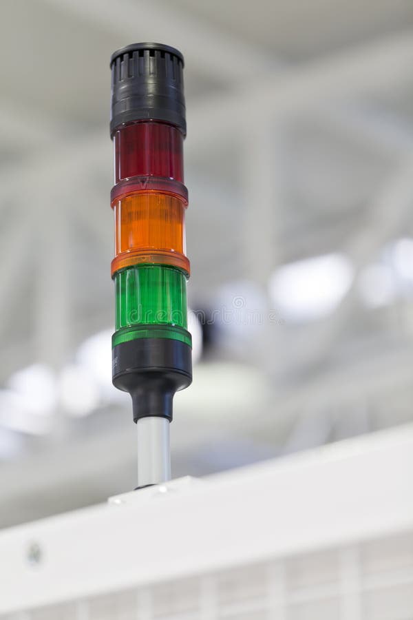 Industrial signal lights stock image. Image of equipment - 50548035