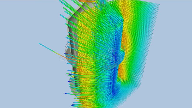 Industrial Silo Airflow Simulation - CFD Simulation Computational Fluid Dynamics Stock Video ...