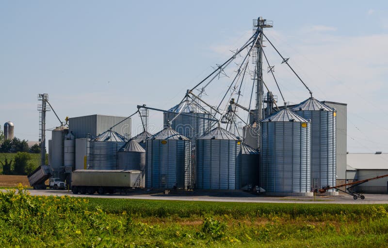 Industrial silo stock photo. Image of containers, equipment - 44487482