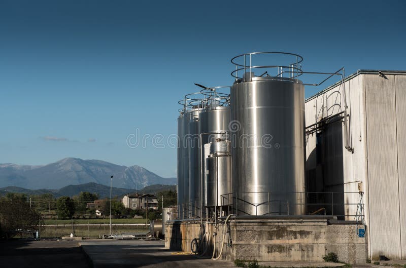 Industrial Silos Storage Structures Editorial Stock Image - Image of ...