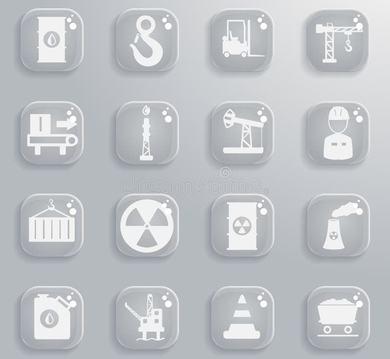 Industrial simply icons stock image. Image of power, mark - 88658271