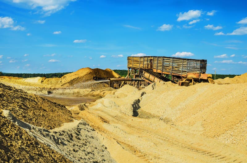 Gold Mining by the Hydraulic Method Stock Image - Image of metal ...