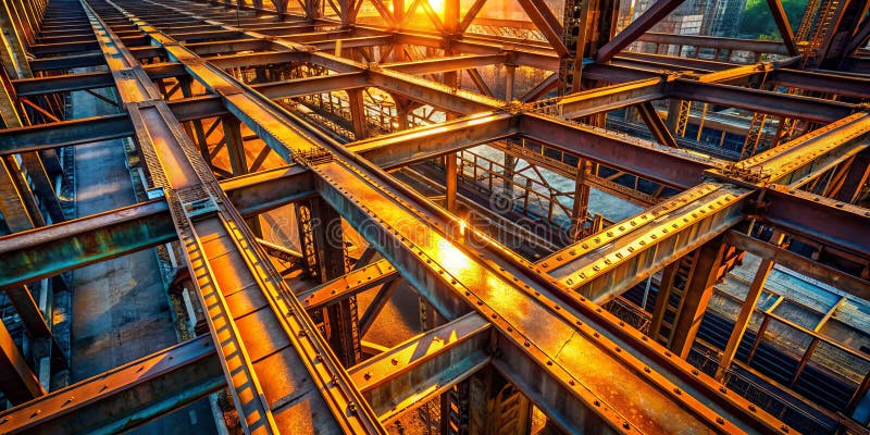 Industrial Site Steel Beam Construction Platform Reinforcement ...