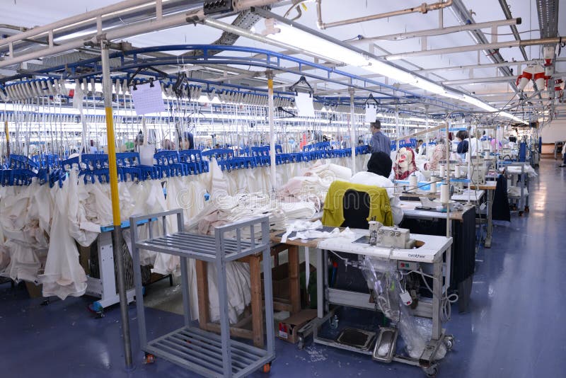 Industrial Size Textile Factory in Morocco, Moroccanworkers on the ...