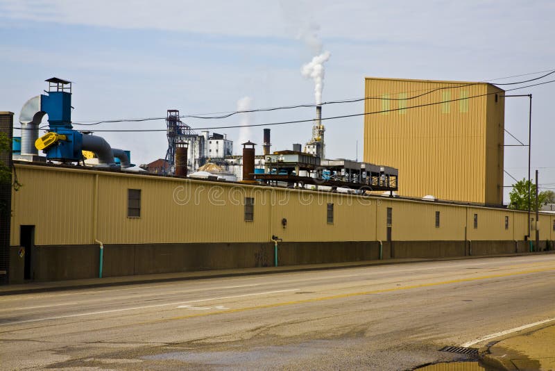 Industrial Skyline stock photo. Image of exterior, architecture - 5554596